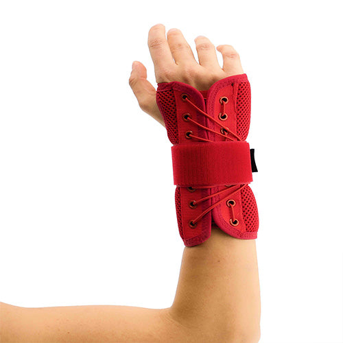 STATIC WRIST SPLINT RED UNSIZE (AIRTEX FABRIC)– Cadde Medikal